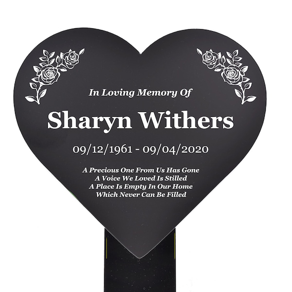 Heart Shaped Headstone - Etsy