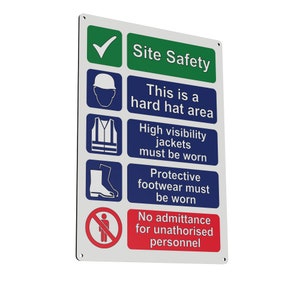 A4 Aluminium Site Safety Sign With Fixings. - Etsy