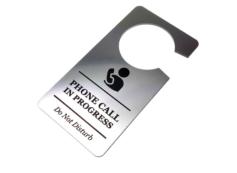 Phone Call in Progress Do Not Disturb Generic Silver Room | Etsy