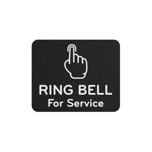 Ring Bell for Service Sign Adhesive Sticker Notice, Sign for Door and ...