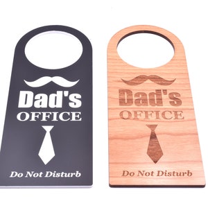 Dad's Office, Working From Home, LARGE Door Hanger, Do Not Disturb Sign ...