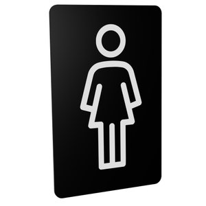 Classy Black Ladies Toilet Sign: Elevate Your Restroom Decor - Etsy