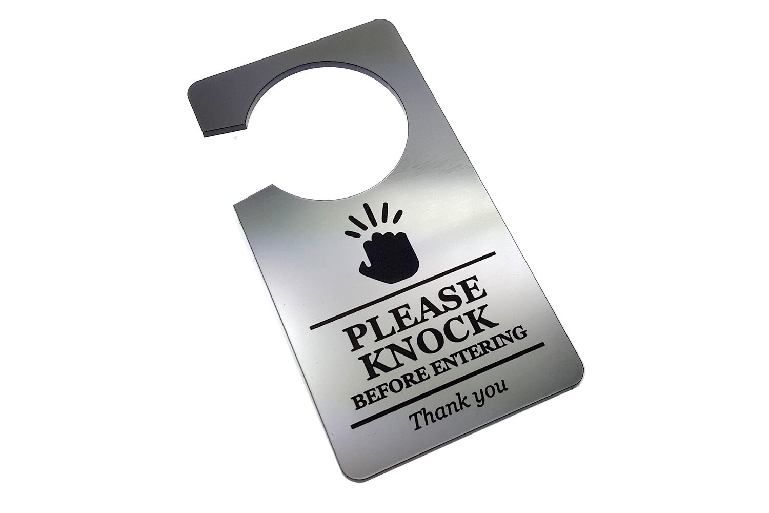 Please Knock Before Entering Do Not Disturb Silver Room | Etsy
