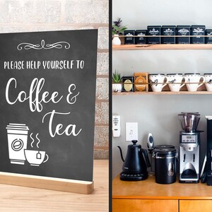 Please Help Yourself to Coffee & Tea Sign / Notice - Etsy