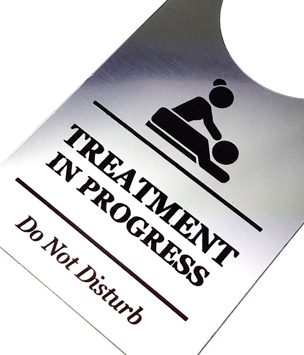 Treatment In Progress Do Not Disturb Generic Silver Room | Etsy
