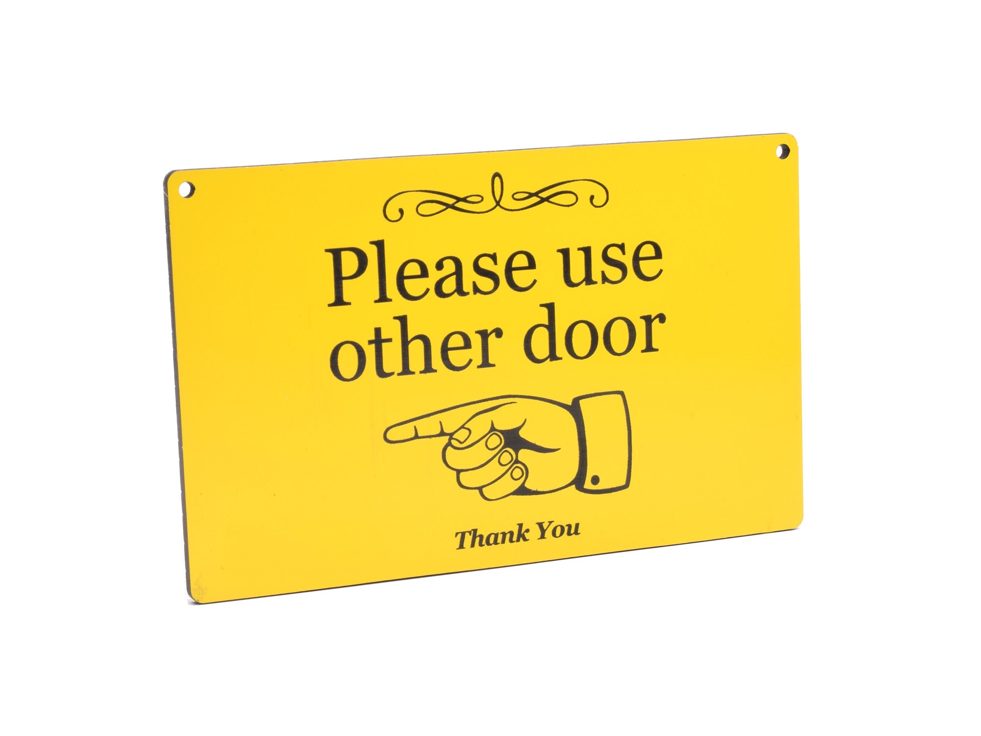 Reversible 'please Use Other Door' Sign - Double Sided - Etsy UK