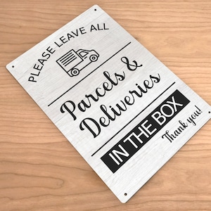 Parcel & Delivery Box Sign - Etsy