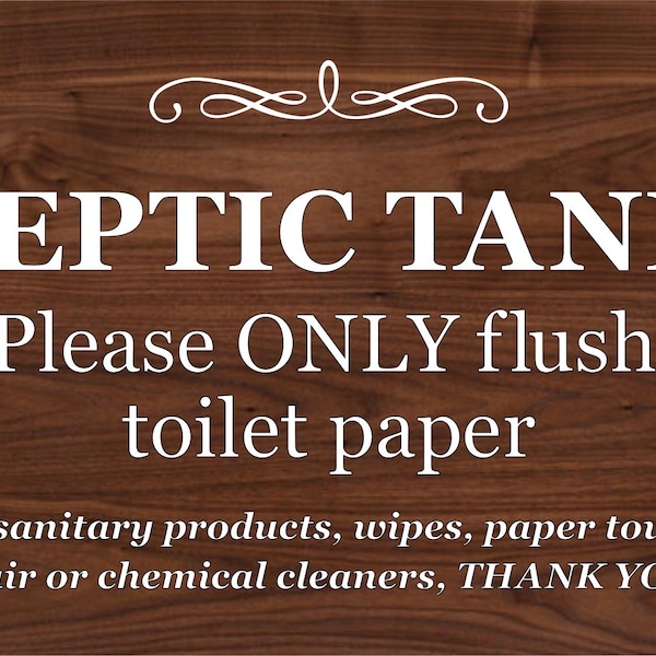 Septic Tank Sign - Etsy