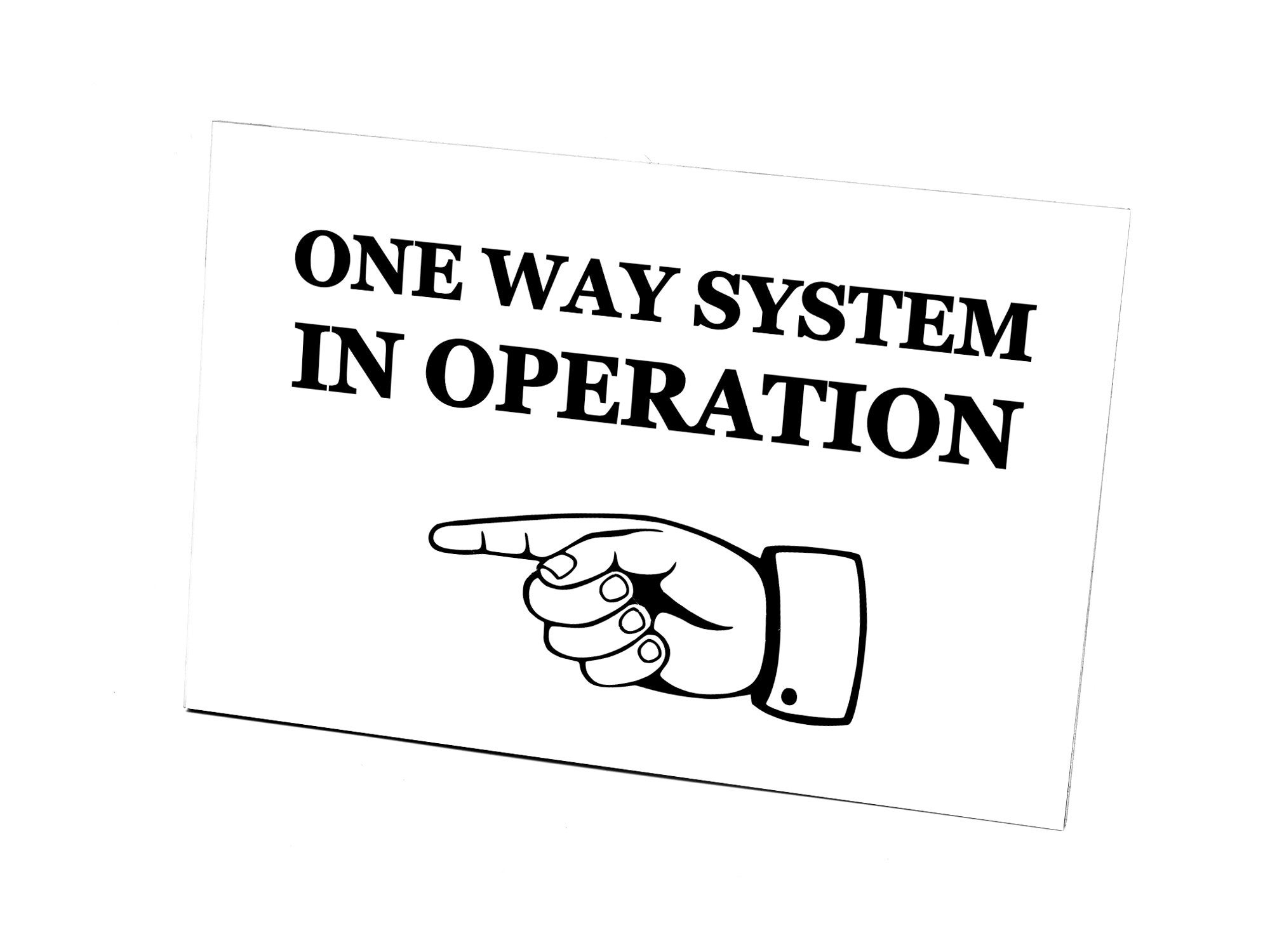 One Way System in Operation Directional Adhesive Sign | Etsy