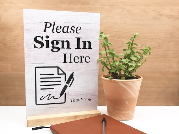 Please Sign in Here Sign Available as Freestanding or | Etsy