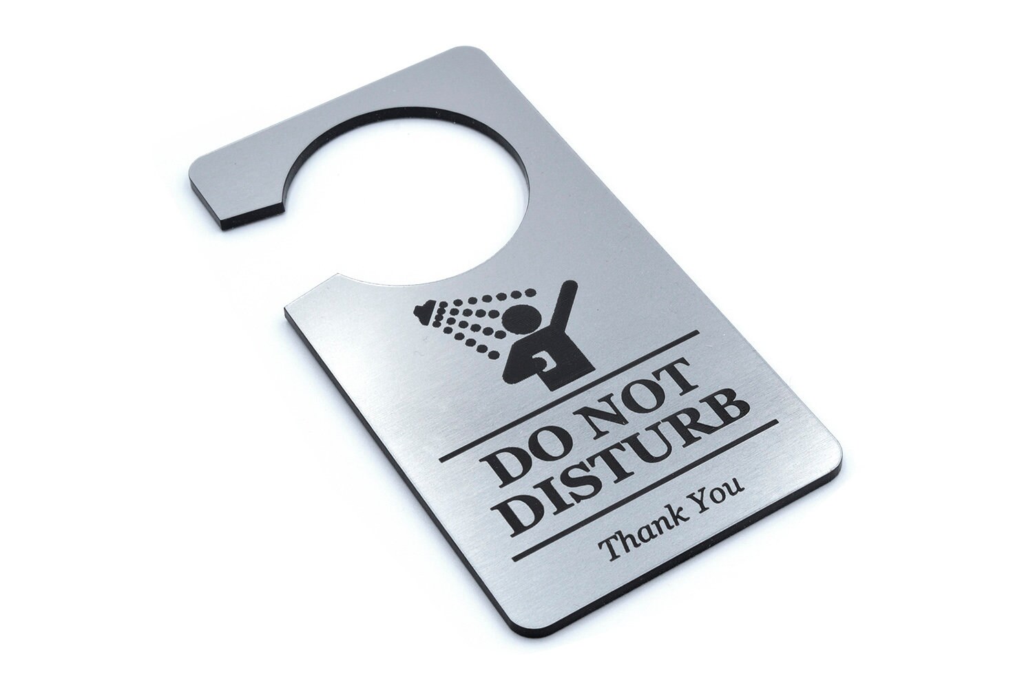 In Shower, Do Not Disturb - Generic Silver, Bathroom Door Sign, Door ...