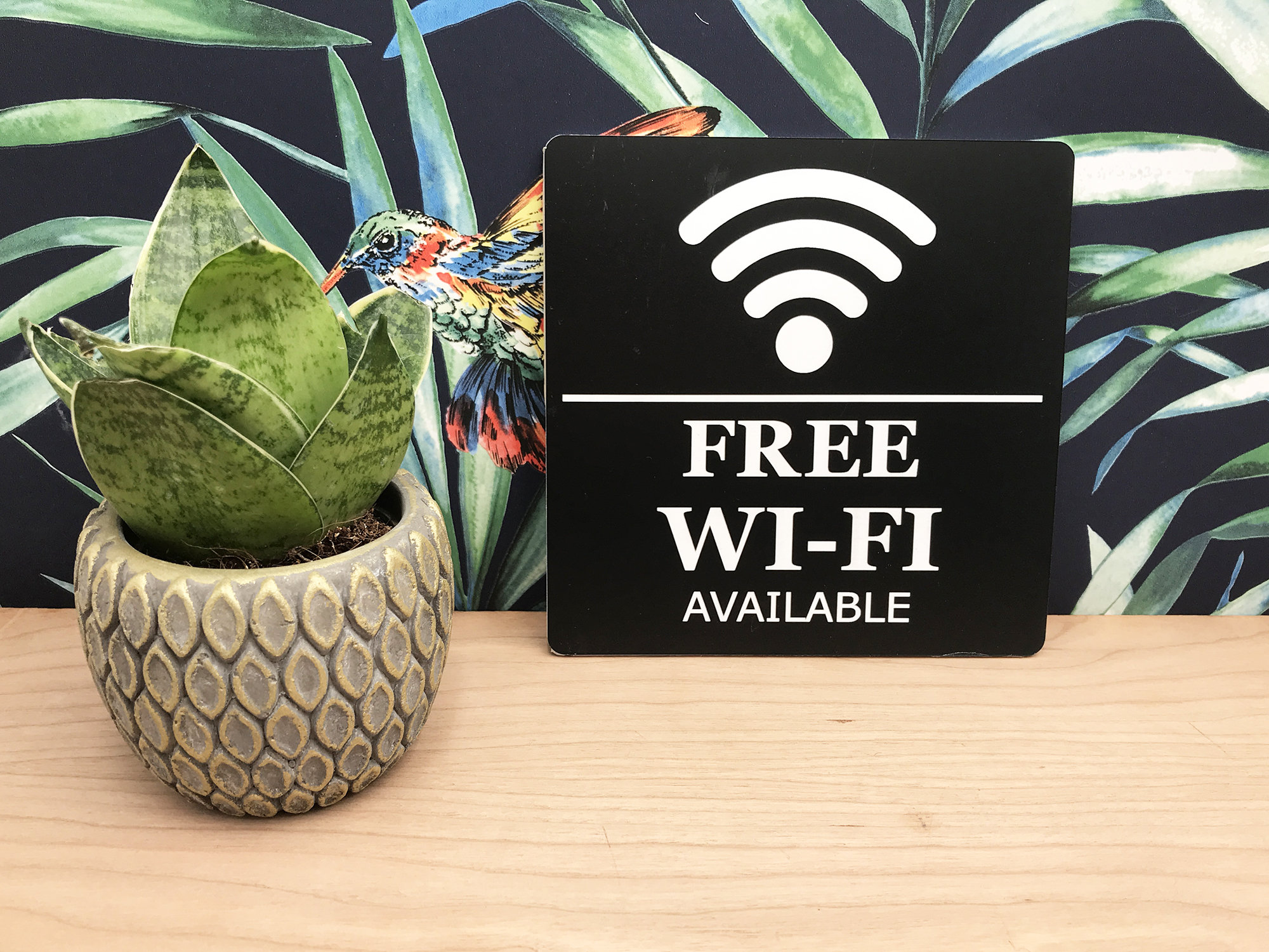 Free Wi-fi Available Adhesive Sign Notice Plaque - Etsy