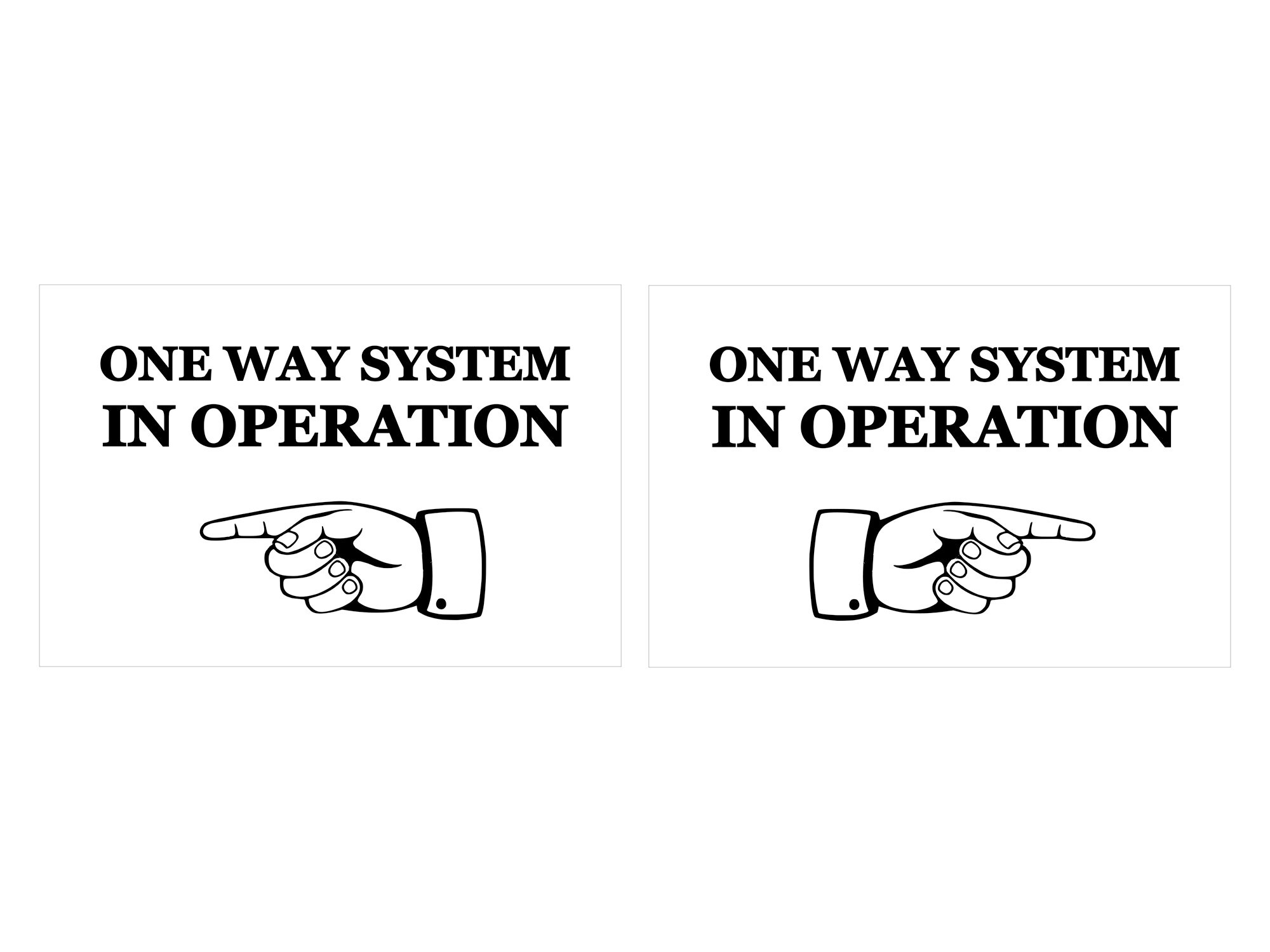 One Way System in Operation Directional Adhesive Sign | Etsy
