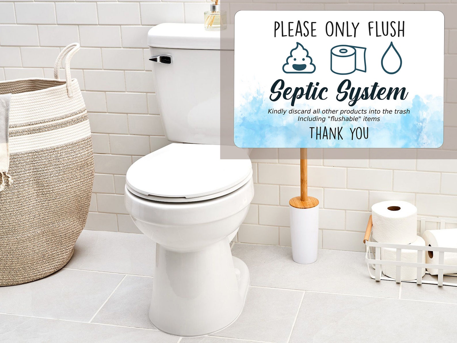 Septic System Toilet Emoji Sign | Etsy