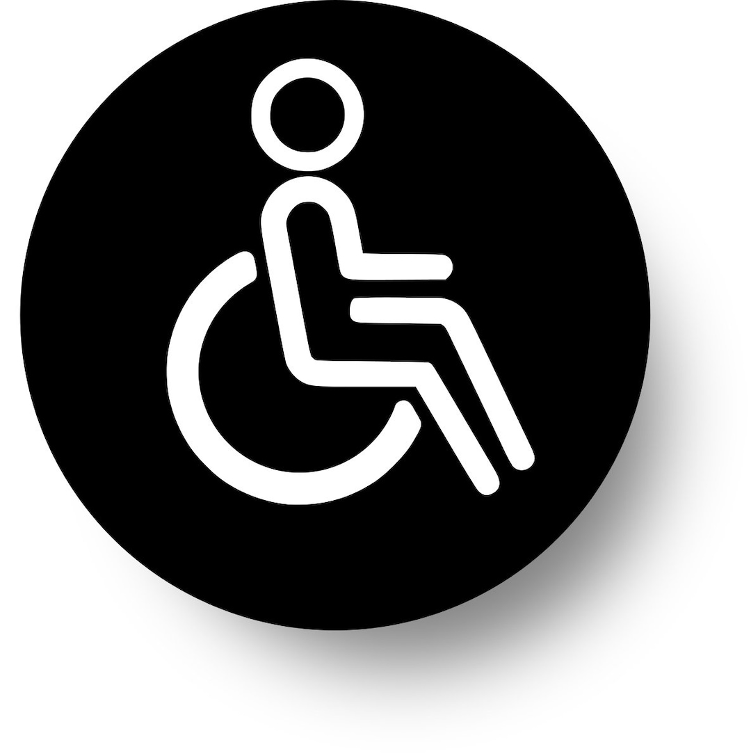 Classy Black and White Unisex Toilet Sign: Elevate Your Restroom Decor ...