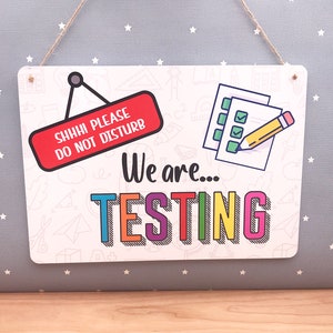 Test in Progress | Do Not Disturb | Classroom Sign - Etsy