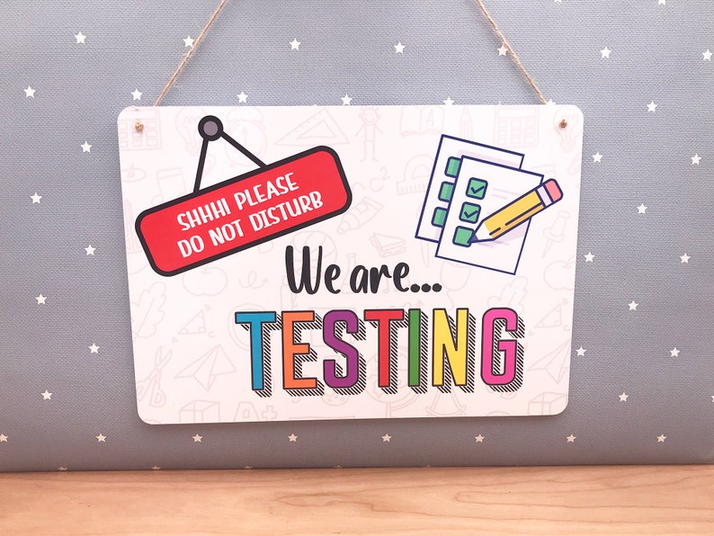 Test in Progress Do Not Disturb Classroom Sign - Etsy