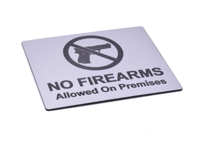 No Firearms Allowed Sign Adhesive Sticker Notice Sticker - Etsy