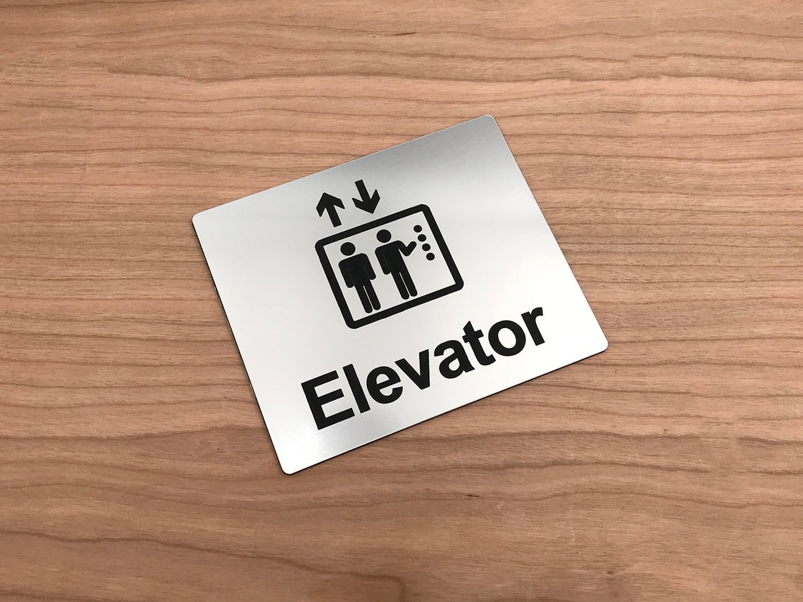Elevator Sign Adhesive Sticker Notice - Etsy