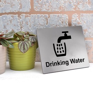 Drinking Water Tap Sign Adhesive Sticker Notice - Etsy UK