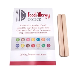 Food Allergy Icon Sign - Notice for Allergies and Intolerances - Etsy