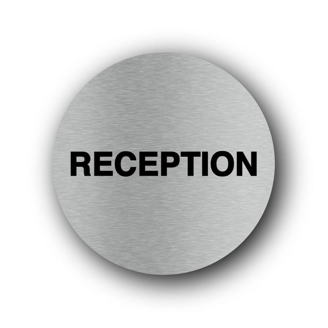 Reception Sign - Office Reception Desk Sign - Directional Business Sign ...