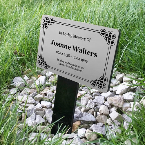 Extra Large Memorial Plaque Stake Sturdy Metal Grave Marker - Etsy