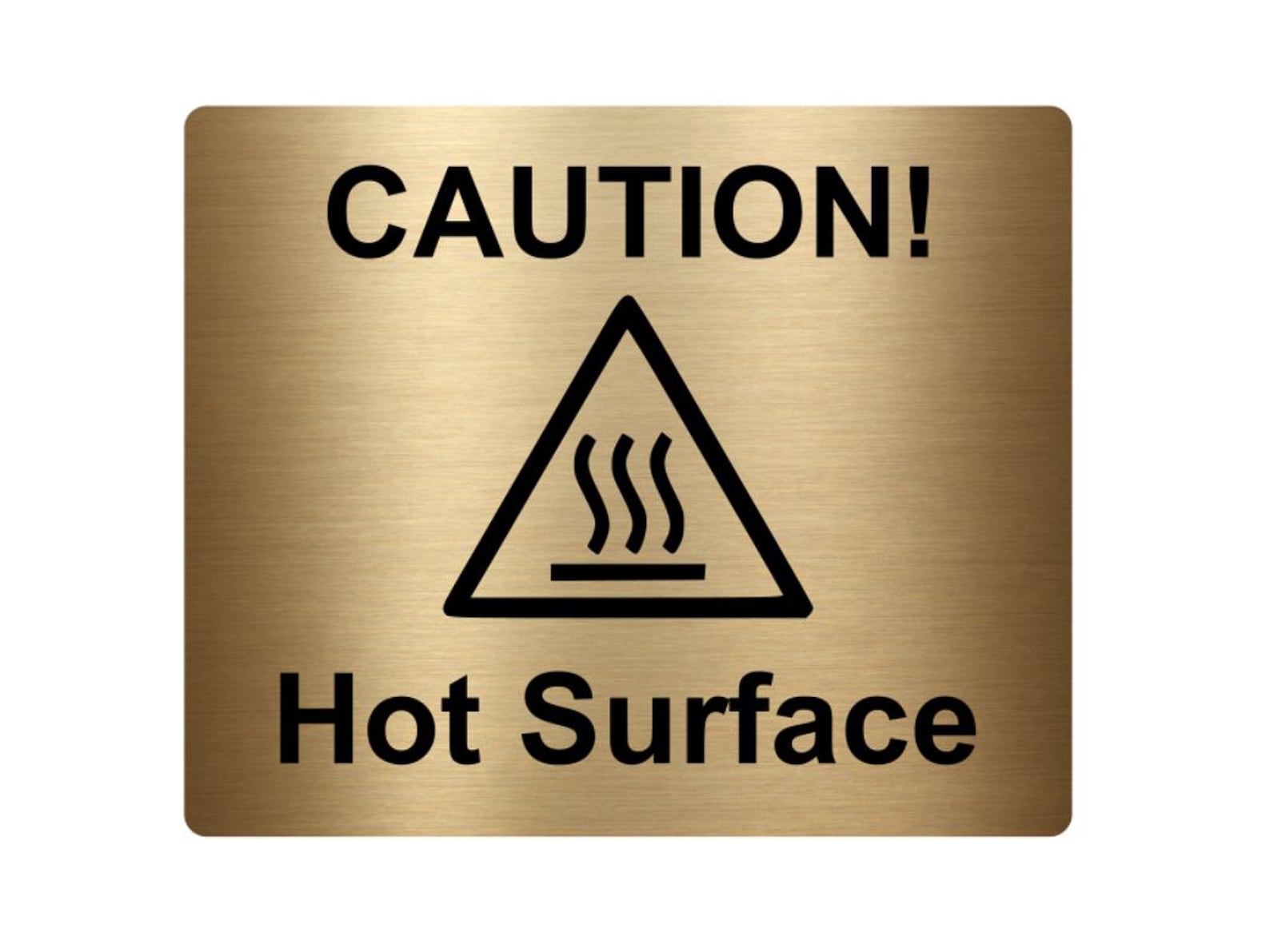 Caution Hot Surface Sign - Etsy