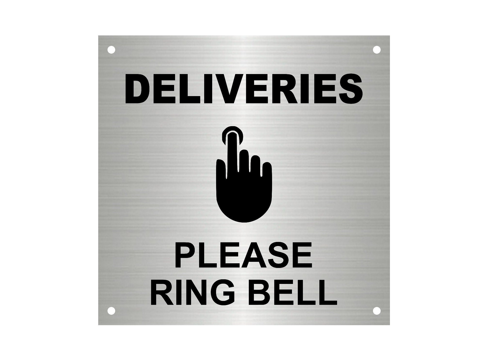 DELIVERIES Please Ring Bell Entrance Notice Sign Waterproof | Etsy