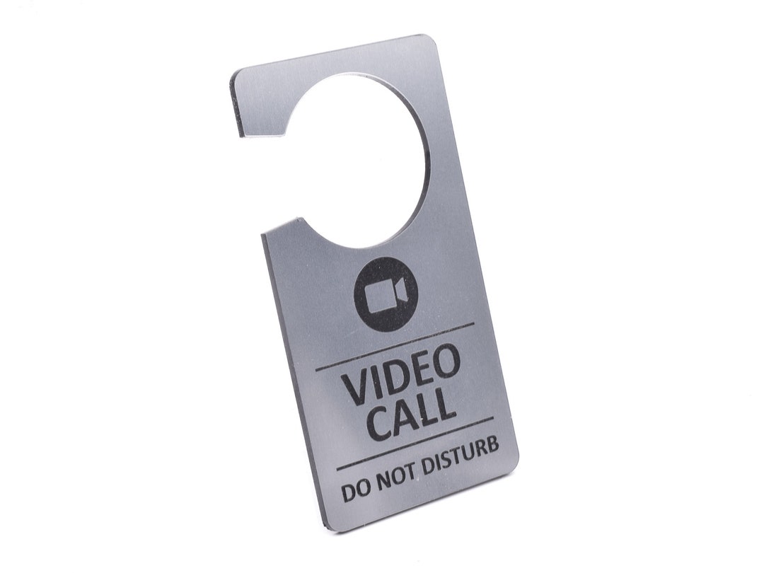 Video Call in Progress, Do Not Disturb, Door Hanger - Etsy