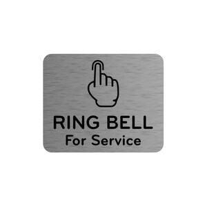 Ring Bell for Service Sign Adhesive Sticker Notice, Sign for Door and ...