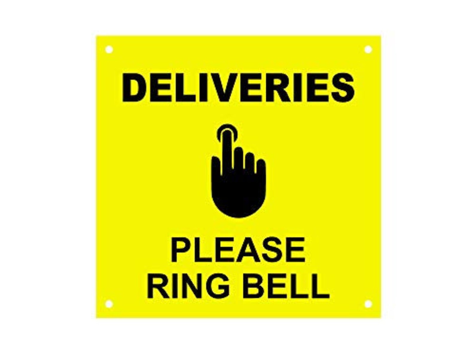 DELIVERIES Please Ring Bell Entrance Notice Sign Waterproof - Etsy