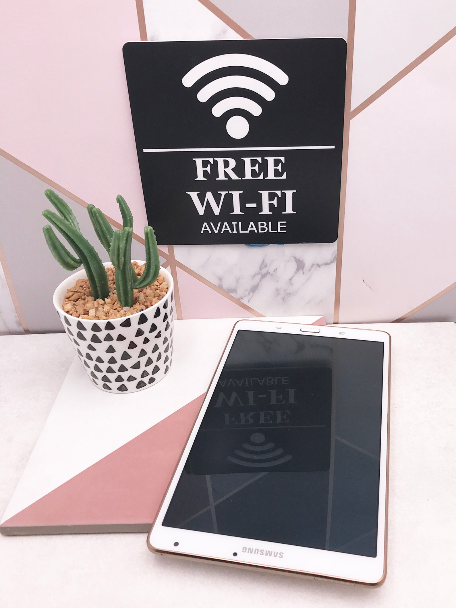 Free Wi-fi Available Adhesive Sign Notice Plaque - Etsy