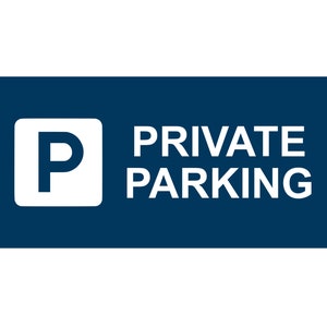 Señal de aparcamiento privado exterior de gran tamaño. Fácil - Etsy España