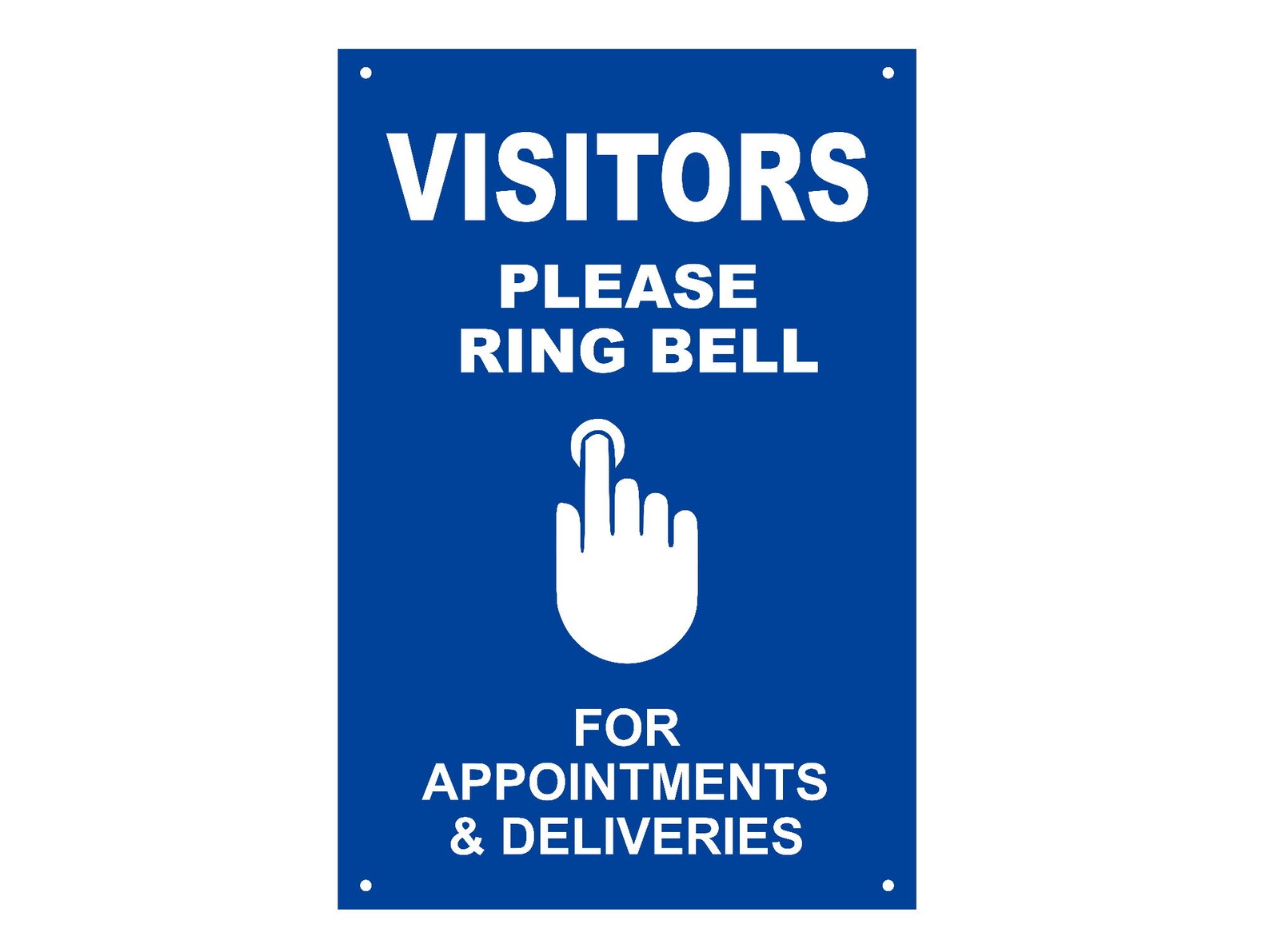 VISITORS Please Ring Bell for Appointments & Deliveries, Entrance ...