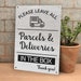 Parcel & Delivery Box Sign - Etsy