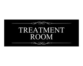 Massage Room Black and White Door Sign Size 19.5cm X 7cm | Etsy