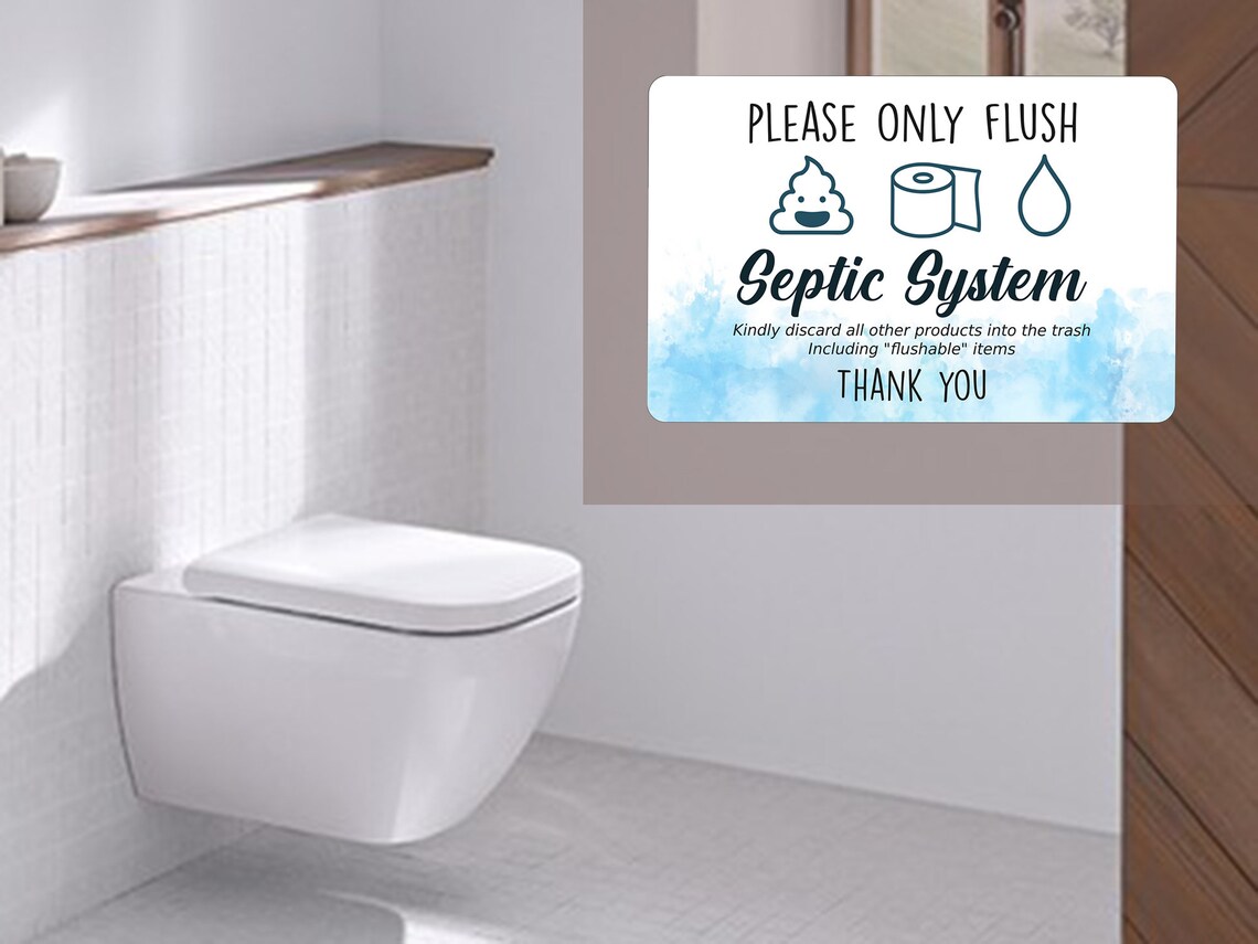 Septic System Toilet Emoji Sign | Etsy