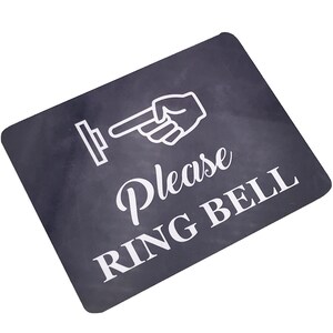 Please Ring Bell Sign Adhesive Sticker Notice - Etsy