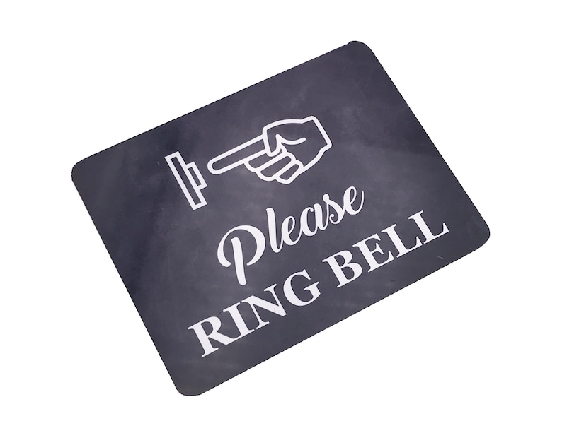 Please Ring Bell Sign Adhesive Sticker Notice - Etsy