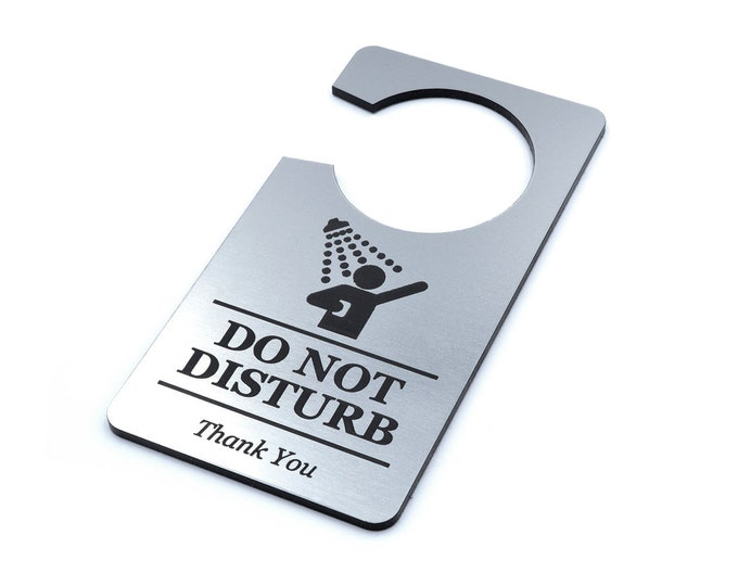 Room in Use Room Vacant Do Not Disturb Stylish Black and - Etsy