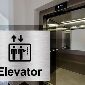 Elevator Sign Adhesive Sticker Notice - Etsy