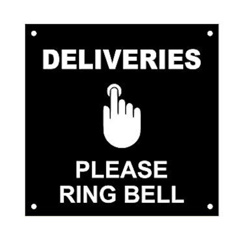 Please Ring Bell for Deliveries Sign - Etsy