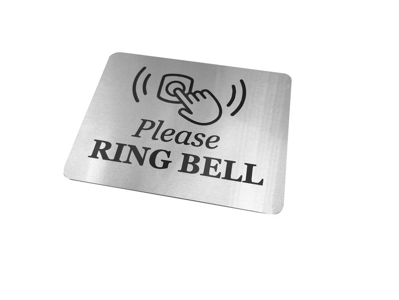 Please Ring Bell Sign Adhesive Sticker Notice - Etsy