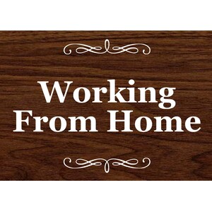 Working From Home Hanging Office Decorative Sign - Etsy UK