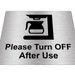 Coffee Machine Please Turn off After Use Sign - Etsy UK