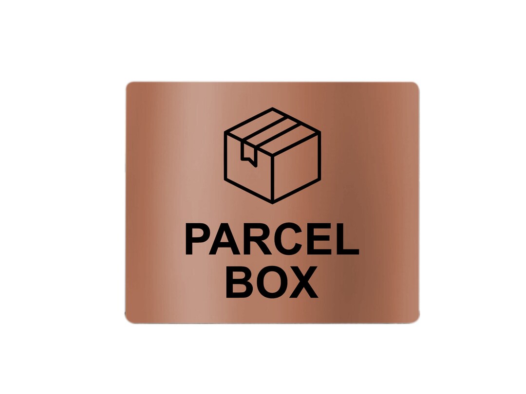 Parcel Box Adhesive Sign - Notice for Deliveries, Delivery Drivers ...