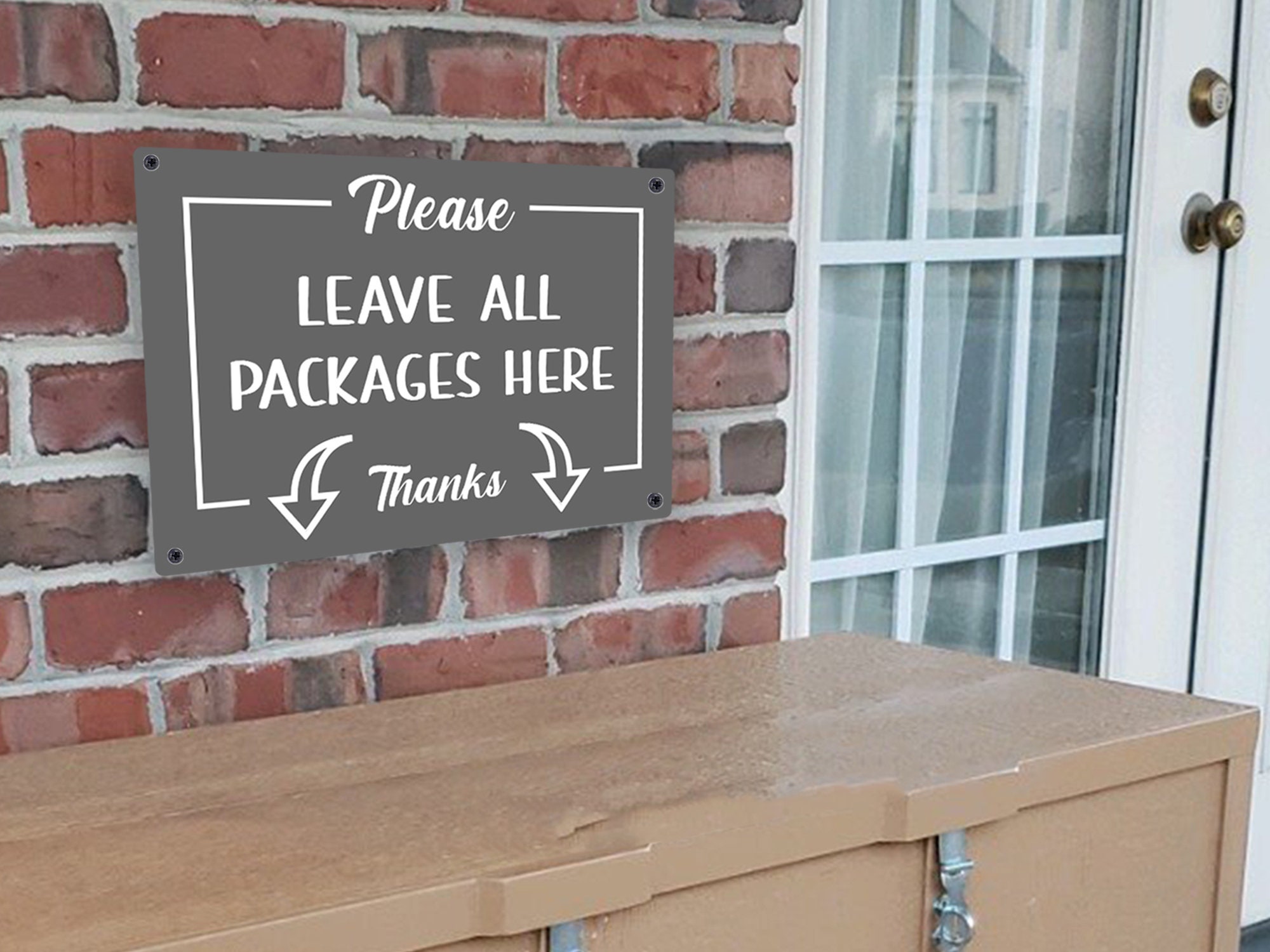 Parcel & Delivery Sign | Please Leave Packages Here Notice - Etsy Canada