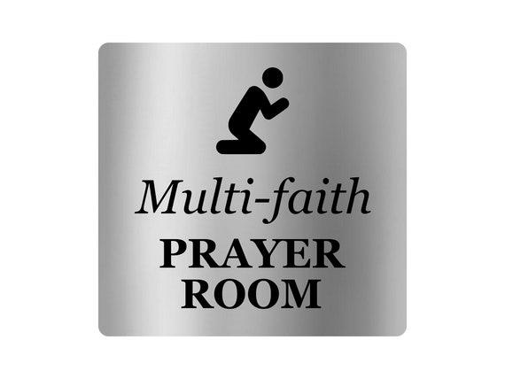 Multi-faith Prayer Room Adhesive Door Sign Gold / Silver / | Etsy UK