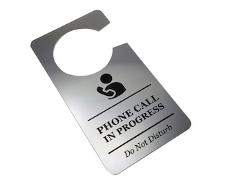 Conference Call in Progress Do Not Disturb Generic Silver | Etsy